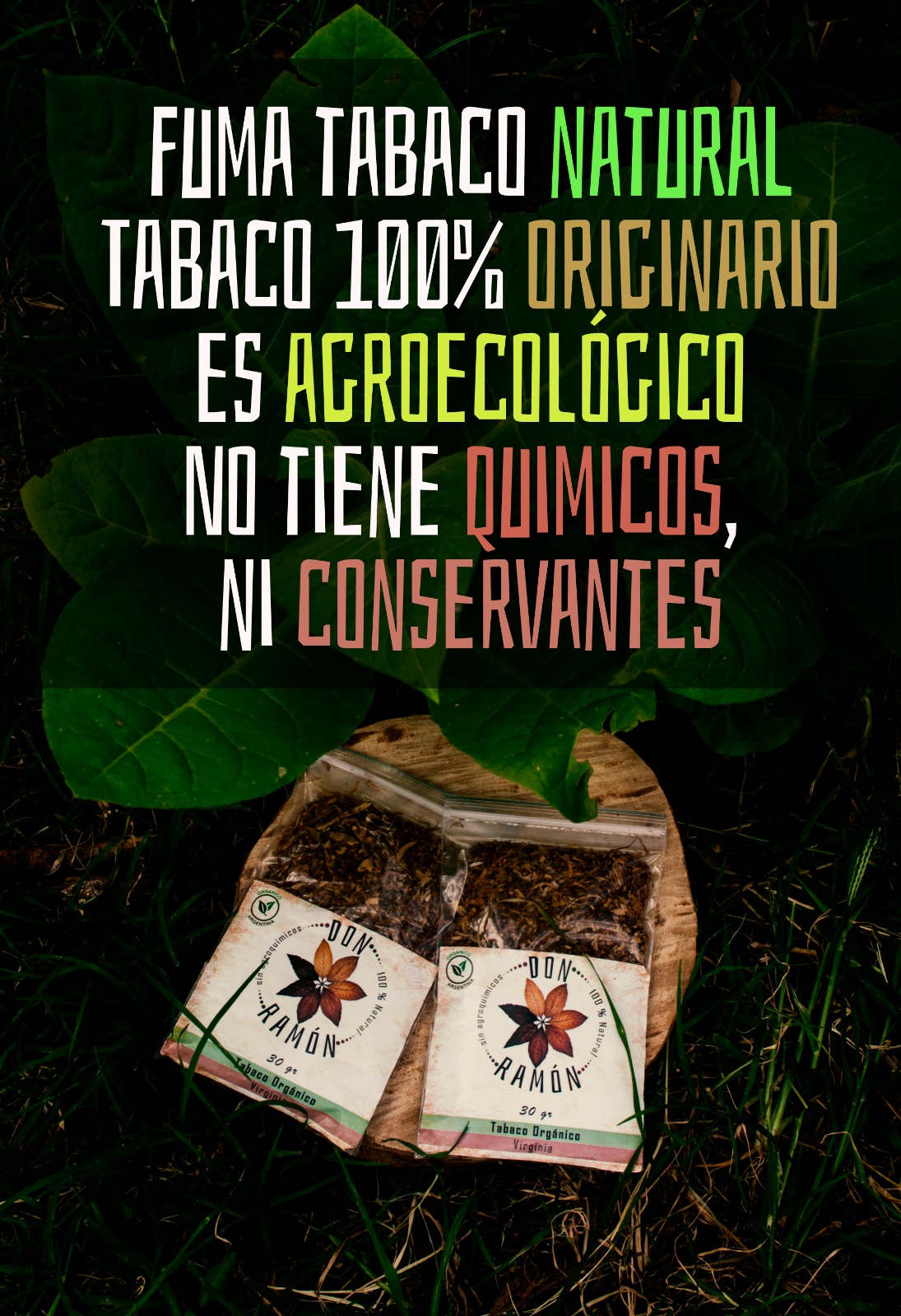 Tabaco agroecológico Don Ramon conseguilo en UTT Nodo Ramos Mejía